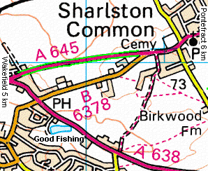 A 645 Spring Green map