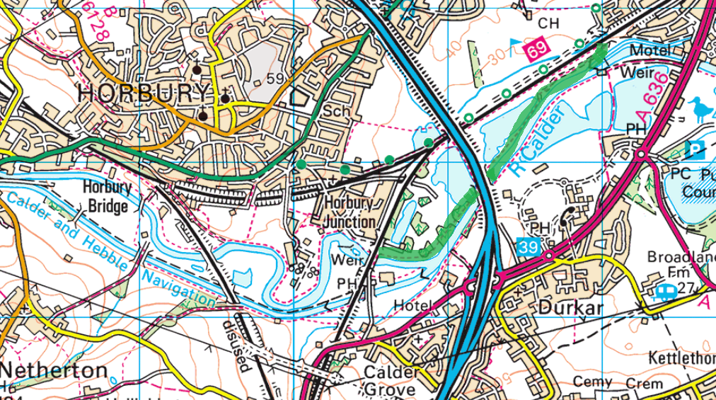 Calder, north bankmap