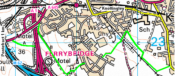 Knottingley 1999 map